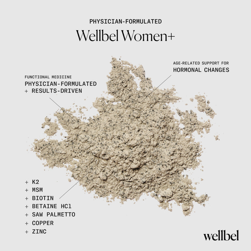 Wellbel Women+ Menopause Hair Growth Supplement | Physician-Formulated
